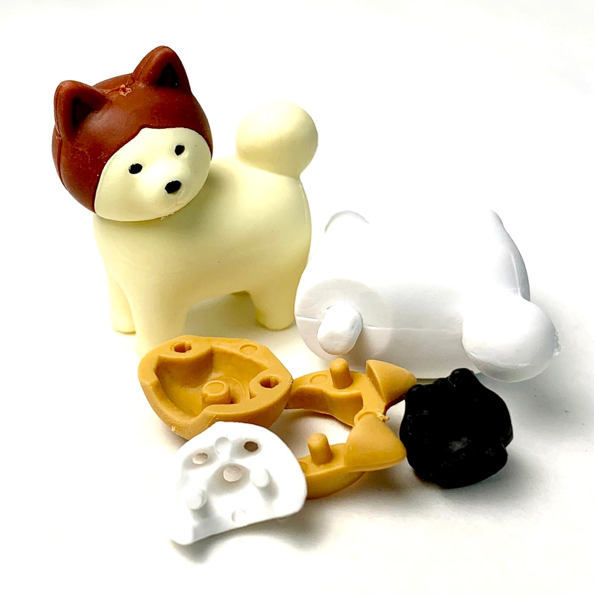 380283 IWAKO AKITA & DOG ERASER-BROWN-1 ERASER – IwakoUSA