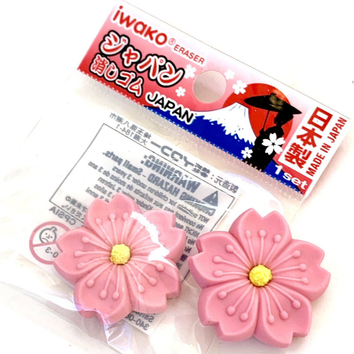 380516 IWAKO SAKURA FLOWER ERASER-1 eraser – IwakoUSA
