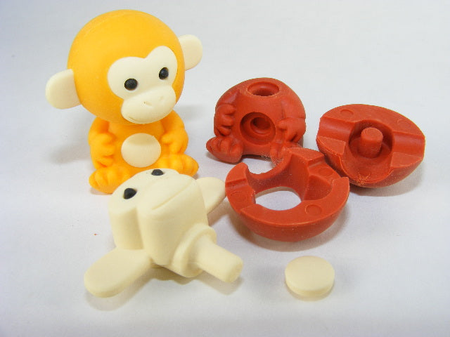 382175 IWAKO MONKEY ERASER-BROWN-1 eraser – IwakoUSA