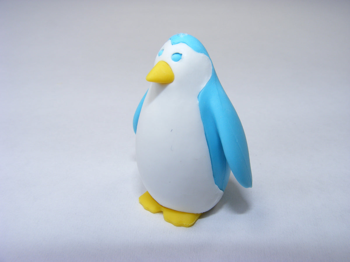 3817122 IWAKO PENGUIN ERASER BLUE-1 eraser – IwakoUSA