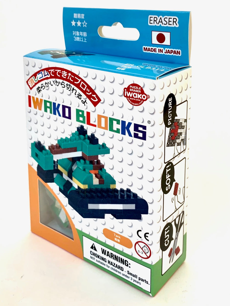 38482 Iwako BLOCKS Tank Eraser-1 – IwakoUSA